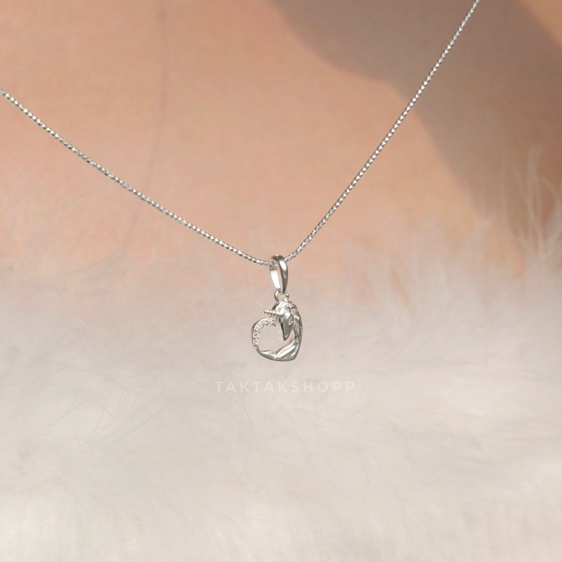 (ไม่รวมสร้อย) จี้และต่างหู Unicorn เงินแท้92.5% | Unicorn Cz S925 | Shopee Thailand