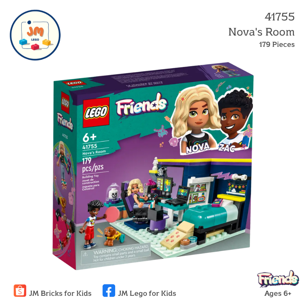 LEGO Friends 41755 Nova's Room (179 Pieces) สำหรับเด็กอายุ 6 ปีขึ้นไป ...