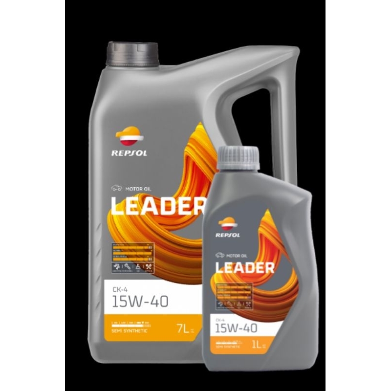 น้ำมันเครื่องรถยนต์ดีเซล REPSOL LEADER 15W-40 DIESEL TURBO MID SAPS ...