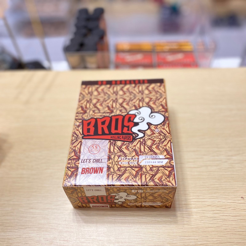 กระดาษโรล BROS Brown Rolling Papers ขนาด 110*44mm | Shopee Thailand