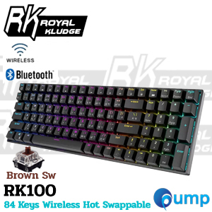 Royal Kludge RK100 Wireless Mechanical - Black (Hot Swappable Brown ...