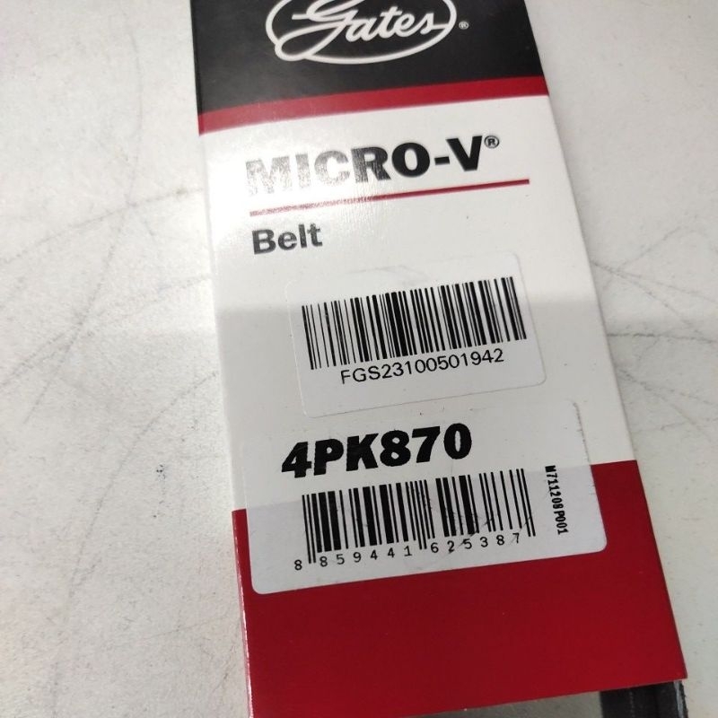 สายพาน 4PK870 ยี่ห้อ Gates | Shopee Thailand
