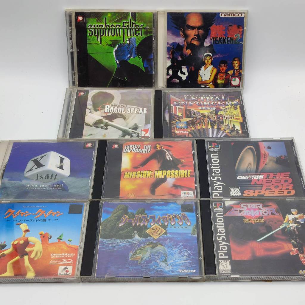 PS1 SET M6 แผ่นก๊อปปั้ม รวม 10 แผ่น [bootleg] แผ่นสภาพดี - ปานกลาง ไม่ ...