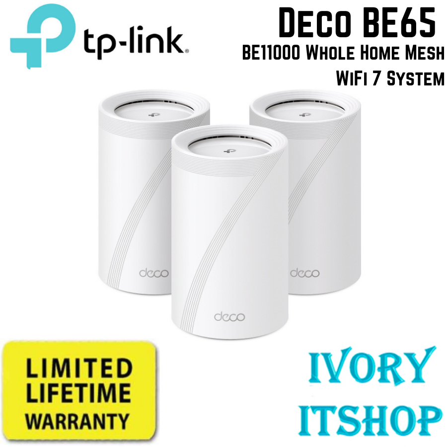 TP Link Deco BE65 BE11000 Whole Home Mesh WiFi 7 System | Shopee Thailand