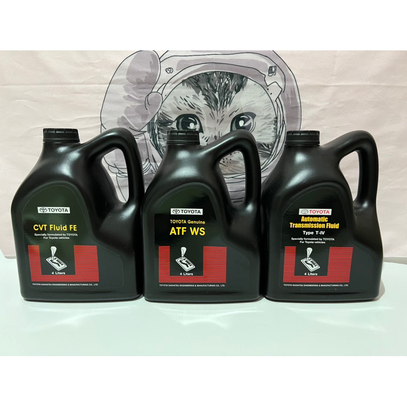 น้ำมันเกียร์โตโยต้า TOYOTA ATF WS / ATF Type T-IV / CVT FE น้ำมันเกียร์ ...