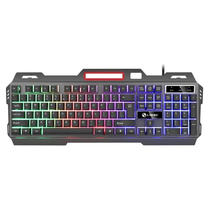 Keyboard ไฟRGBComputer Gamer High Speed Colorful RGB Light USB Mini ...