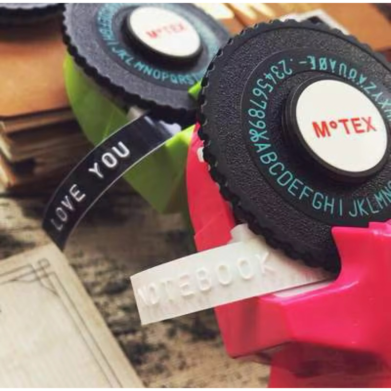 🧧พร้อมส่ง🧧ตัวปั้มสติ๊กเกอร์อักษรนูน MOTEX ทำป้ายชื่อติดของใช้ หนังสือ ...