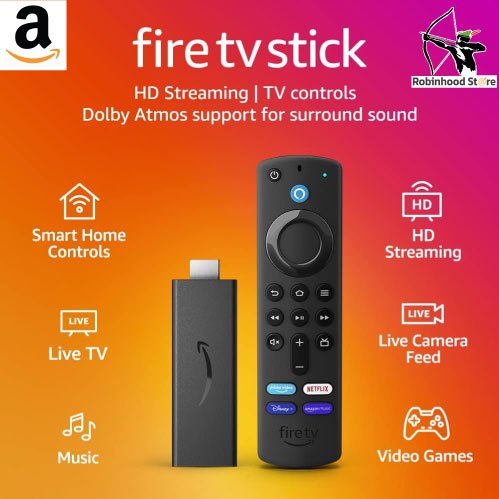 Amazon Fire TV Stick (3rd Gen) Streaming Device with Alexa Voice Remote ...