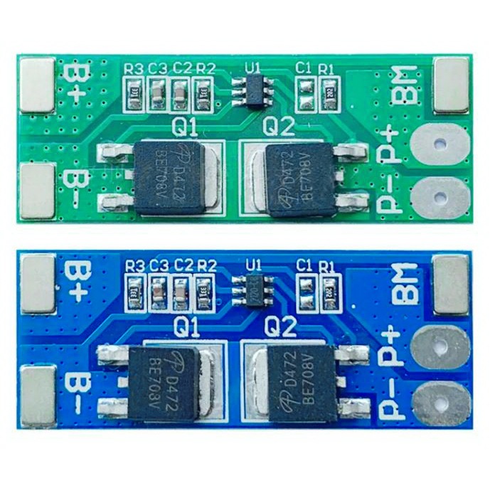 2S 8A Li-ion 7.4V 8.4V 18650 Bms Pcm 10a Peak Current Battery Protection Board for Li-ion ...