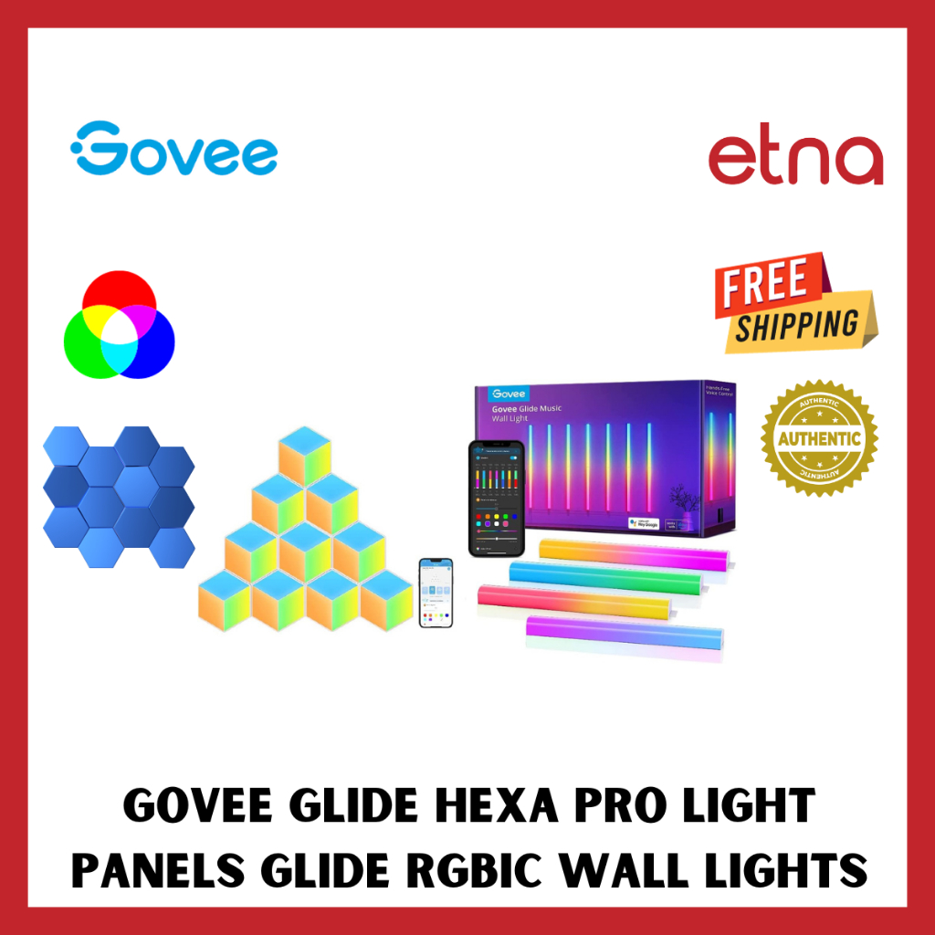 Govee Glide Hexa Pro Light Panels, Glide RGBIC Wall Lights 10packs ...