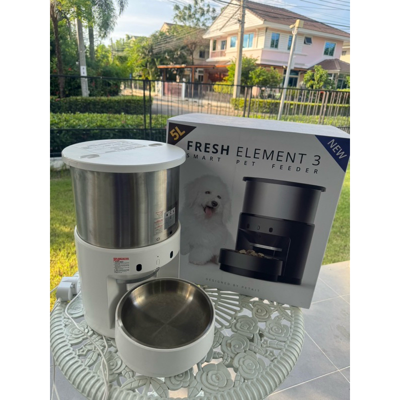 PETKIT Fresh Element 3 เครื่องให้อาหารสัตว์เลี้ยงอัจฉริยะ ความจุ 5 ลิตร ...