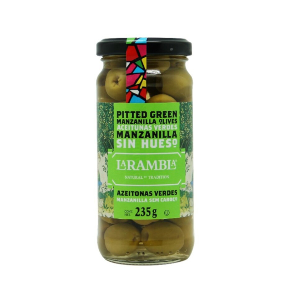 ลา แรมบลา มะกอกเขียวมันซานิลา ไร้เมล็ด 235 กรัม - Green Manzanilla ...