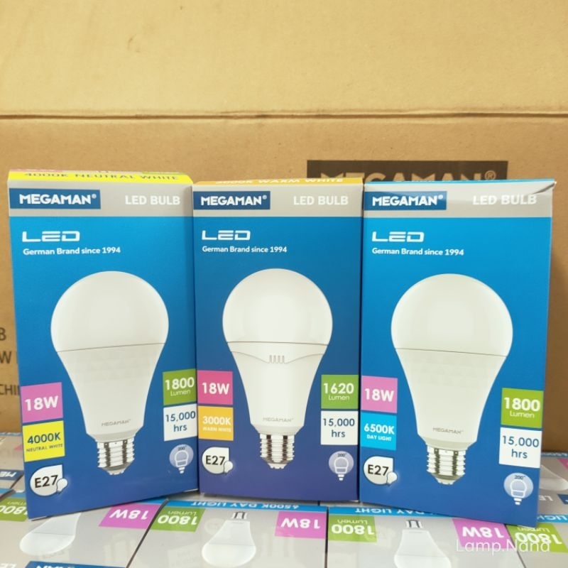 Led Bulb A80 18w มีหลายแสงให้เลือก DL , WW, CW E27 Megaman ราคาประหยัด ...