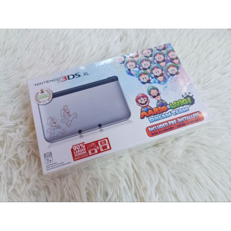 NINTENDO 3DS XL SILVER MARIO & LUIGI VERSION DREAM TEAM LIMITED EDITION NEW & SEALED🤍🧡 ️💚💙 ...