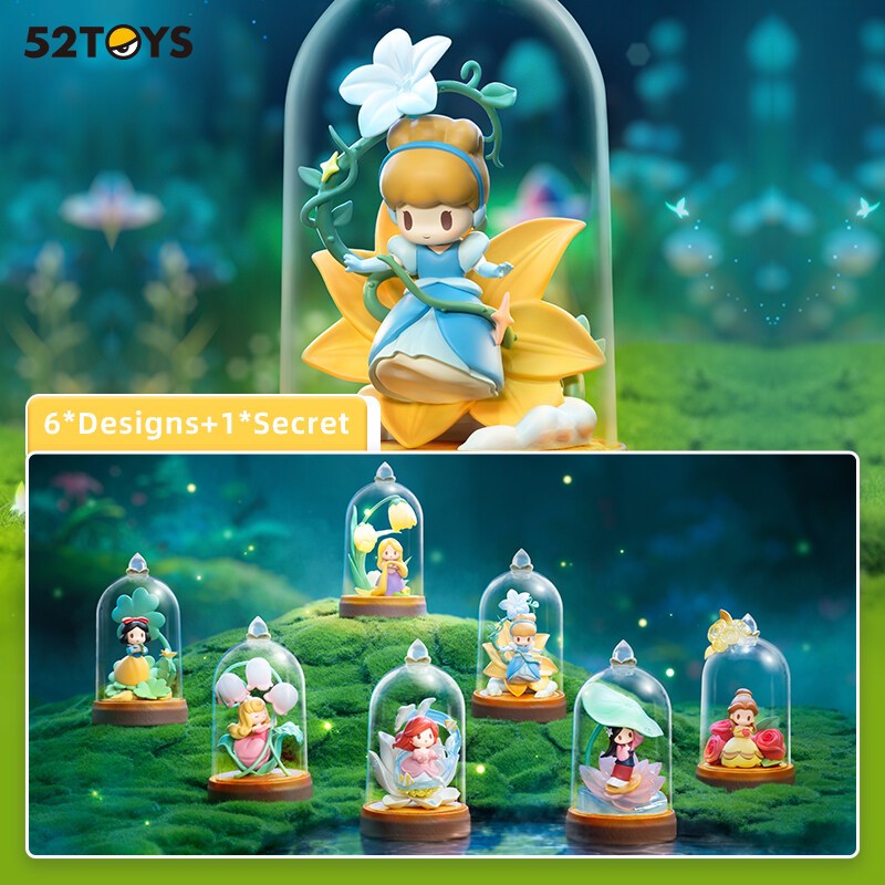 (ยกบล็อก) 52TOYS : Disney PRINCESS D-baby Flowers and Shadows Blind Box ...