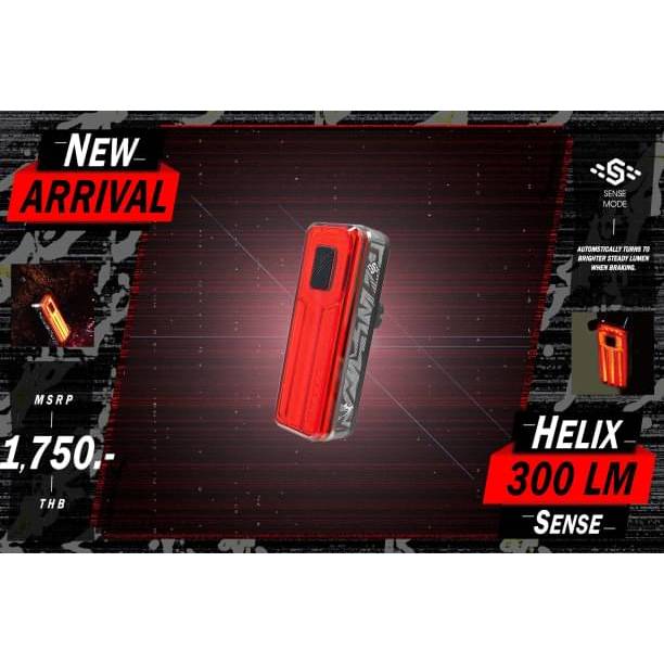 ไฟท้าย MOON HELIX SENSE 300 LUMENS ไฟท้ายจักรยานอัจฉริยะ | Shopee Thailand