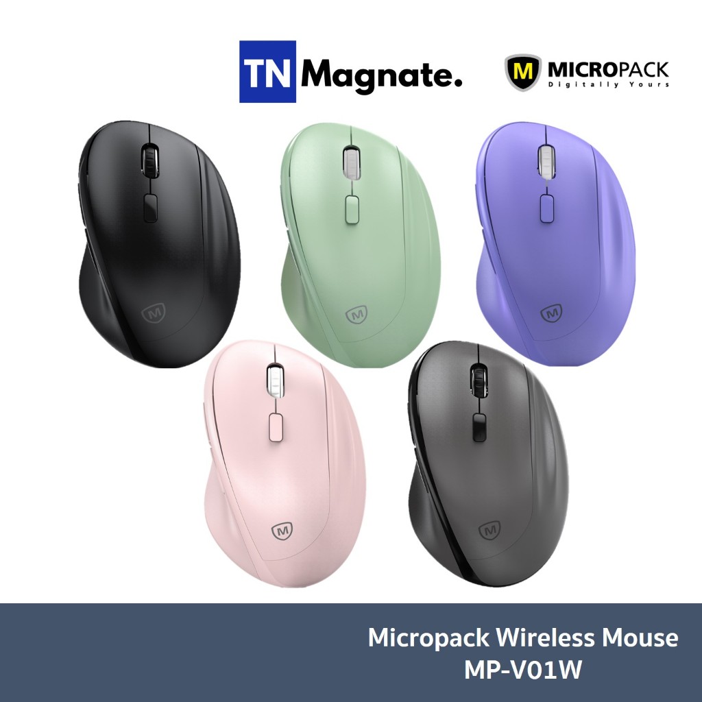 [เมาส์ไร้สาย] Micropack Wireless Mouse MP-V01W - เลือกสี | Shopee Thailand