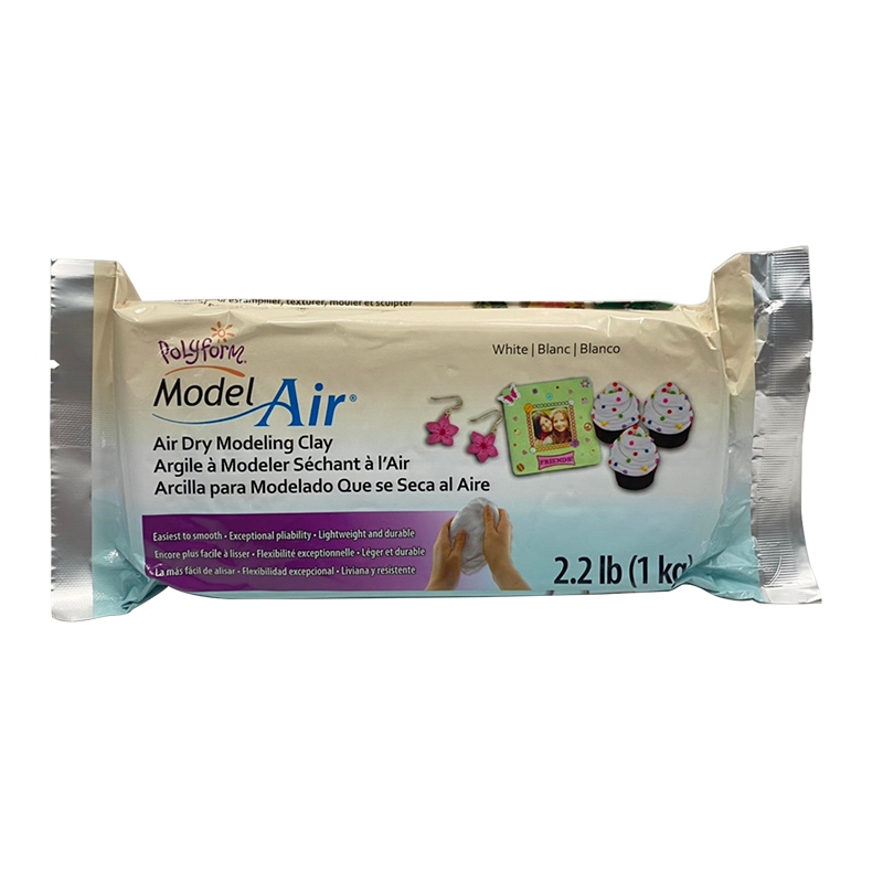 โพลี่โฟม ดินปั้น ดินปั้นธรรมชาติ ดินเยื่อกระดาษ สีขาว 1000กรัม ...