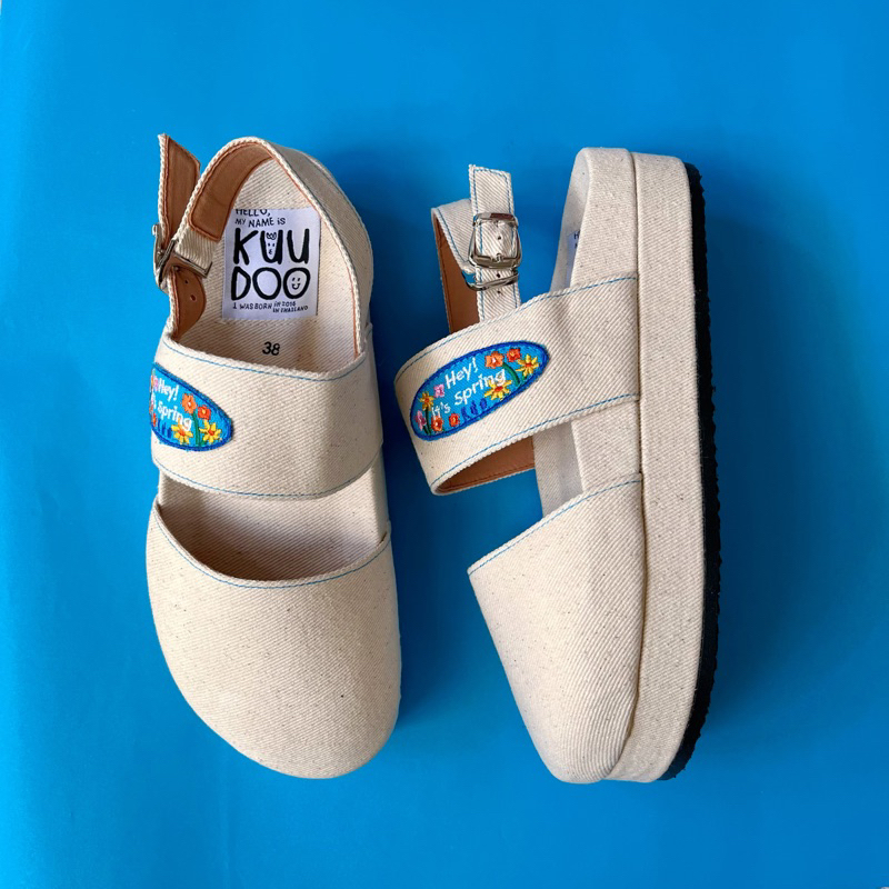 Preorder-Hey! it’s spring-รองเท้ารัดส้นแบบหัวปิด | Shopee Thailand