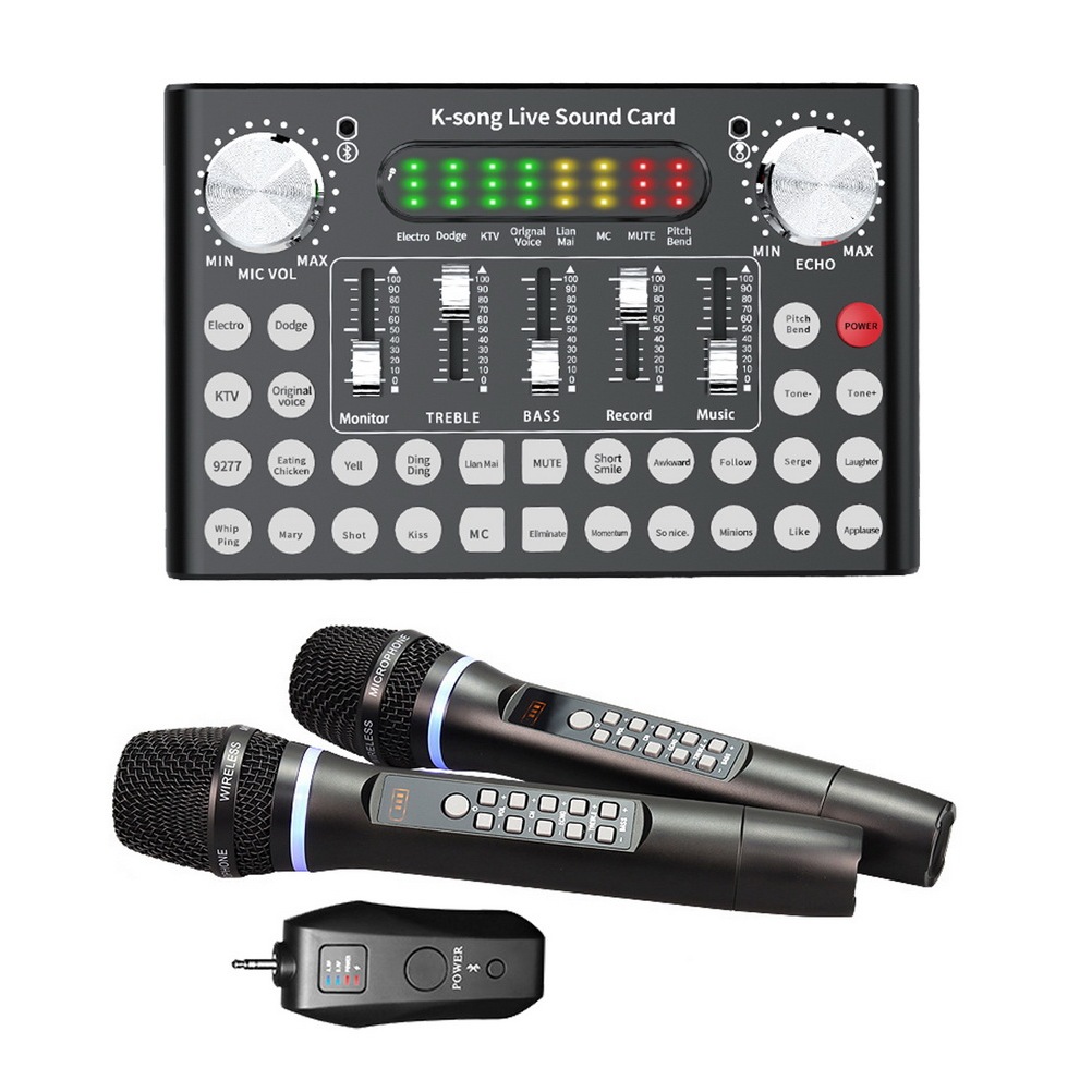 เซ็ตครบชุดคาราโอเกะคุณภาพสูง ไมโครโฟนไร้สาย Professional Microphone ...