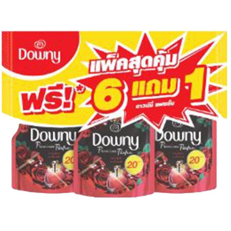 [แพ็ค6+1] Downy ดาวน์นี่ ผลิตัณฑ์ ปรับผ้านุ่ม 110 มล. x 7 ซอง | Shopee ...