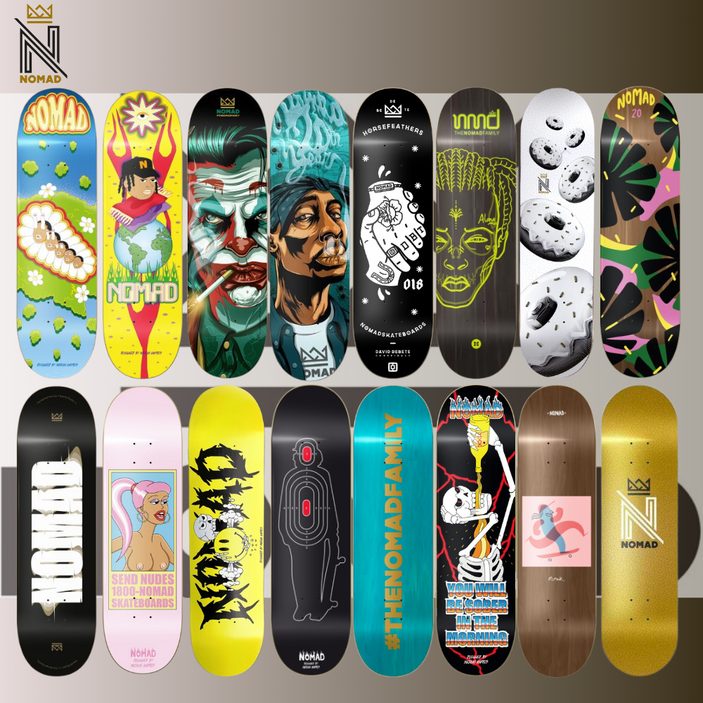 แผ่นสเก็ตบอร์ด Nomad Skateboard Deck รับประกันของแท้ สินค้าพร้อมส่ง ...