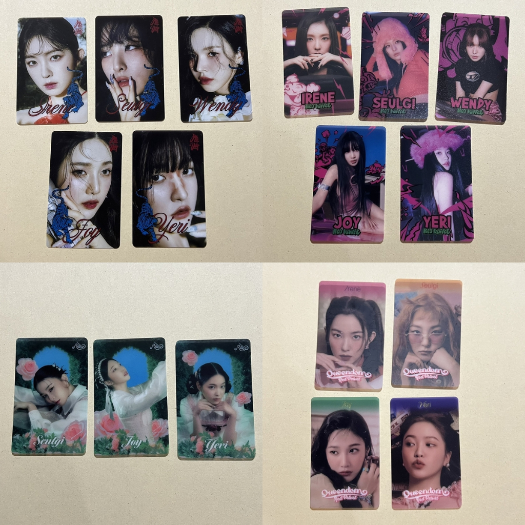 การ์ดใส red velvet ของแถมจาก kpop merch kpopmerch Chill Kill / Feel My ...