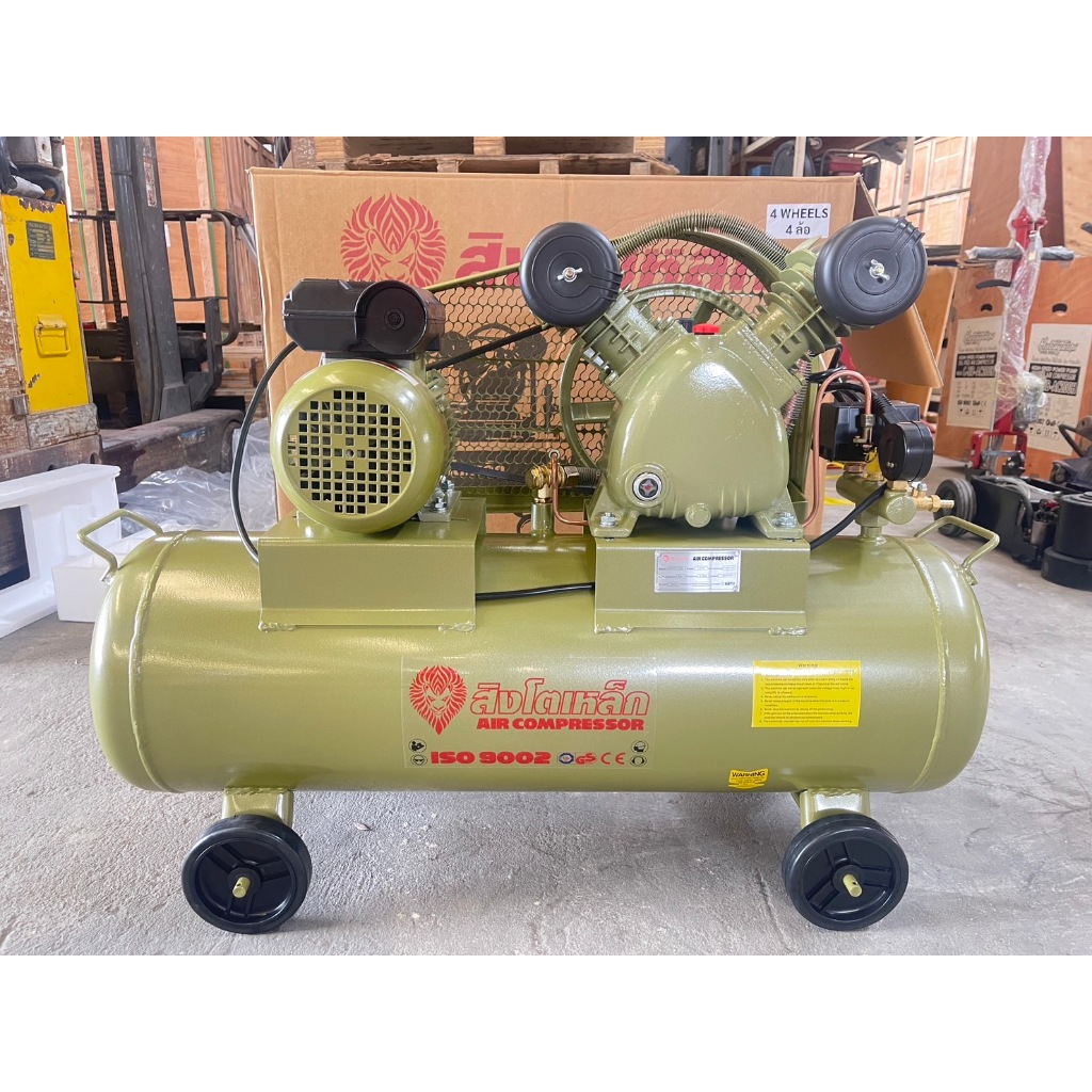 สิงโตเหล็ก ปั้มลมสายพาน รุ่น IL2HP51V60L 60 ลิตร มอเตอร์ 2HP 2800RPM 220V ขนาด 60L พร้อมมอเตอร์ ...