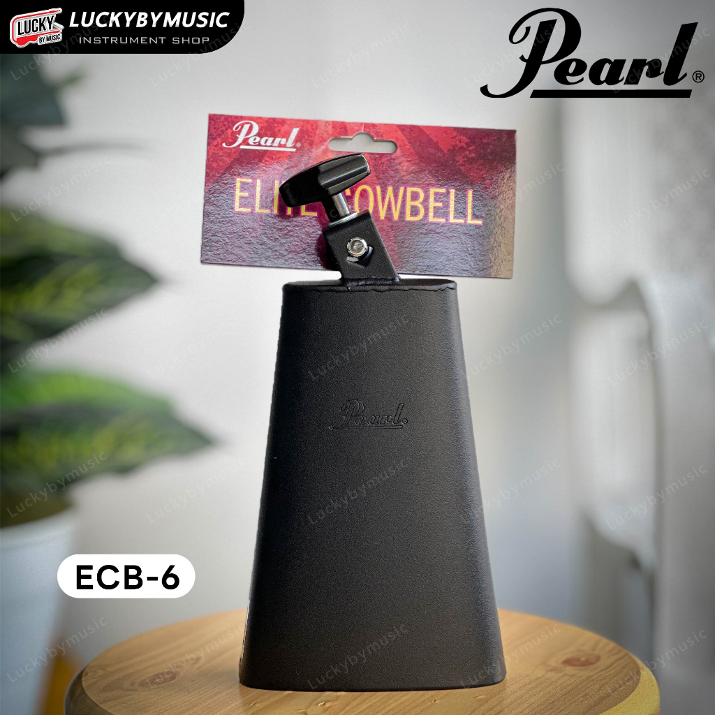 [รุ่นขายดี!] คาวเบลล์ Cowbell Pearl ECB-6 เพิร์ล 8 นิ้ว / CMC สีดำ คาเบล คาวเบล ใช้ร่วมกับกลอง ...