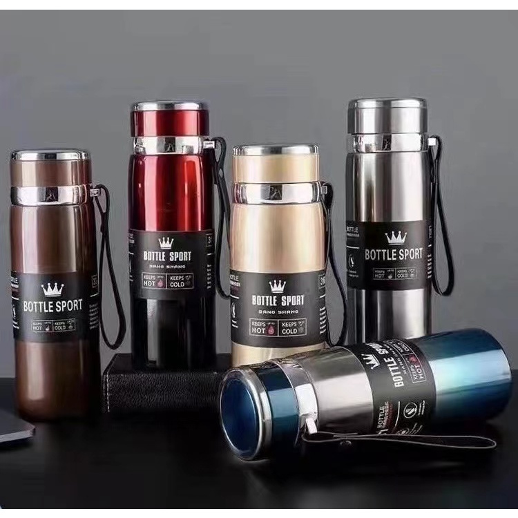 พร้อมส่ง⚡️กระบอกน้ำสูญญากาศ กระบอกเก็บน้ำร้อน สแตนเลส316 กระติกน้ำสแตนเลส เก็บความร้อน/เย็น 800 ...