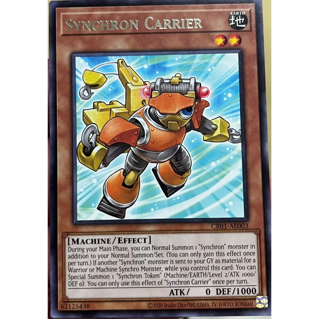 Yugioh Asia-Eng [CR01-AE003] Synchron Carrier (Rare) การ์ดยูกิแท้ถูก ...