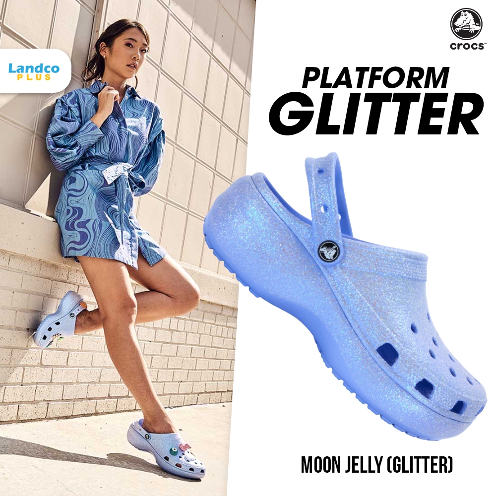 Crocs รองเท้าแตะ รองเท้าเสริมส้น สำหรับผู้หญิง W CS Platform ...