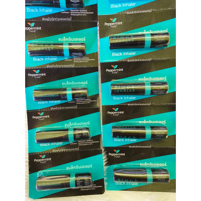 Black inhaler pepermint field ยาดมกลิ่นยูคาลิปตัส หอม บรรเทาหวัด คัด ...