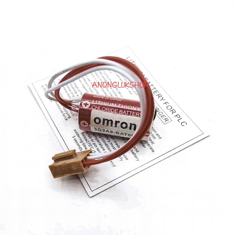 Omron 3G2A9-BAT08 C500-BAT08 3.6V ER17/33 แบตเตอรี่ลิเธียม PLC 4สาย ...