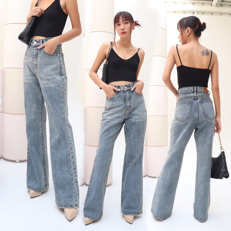 pony jeans ขาม้าผ้าไม่ยืด รุ่นนี้เป็นทรงขาม้าแบบหลวม สายชิค สายเซอร์ ...