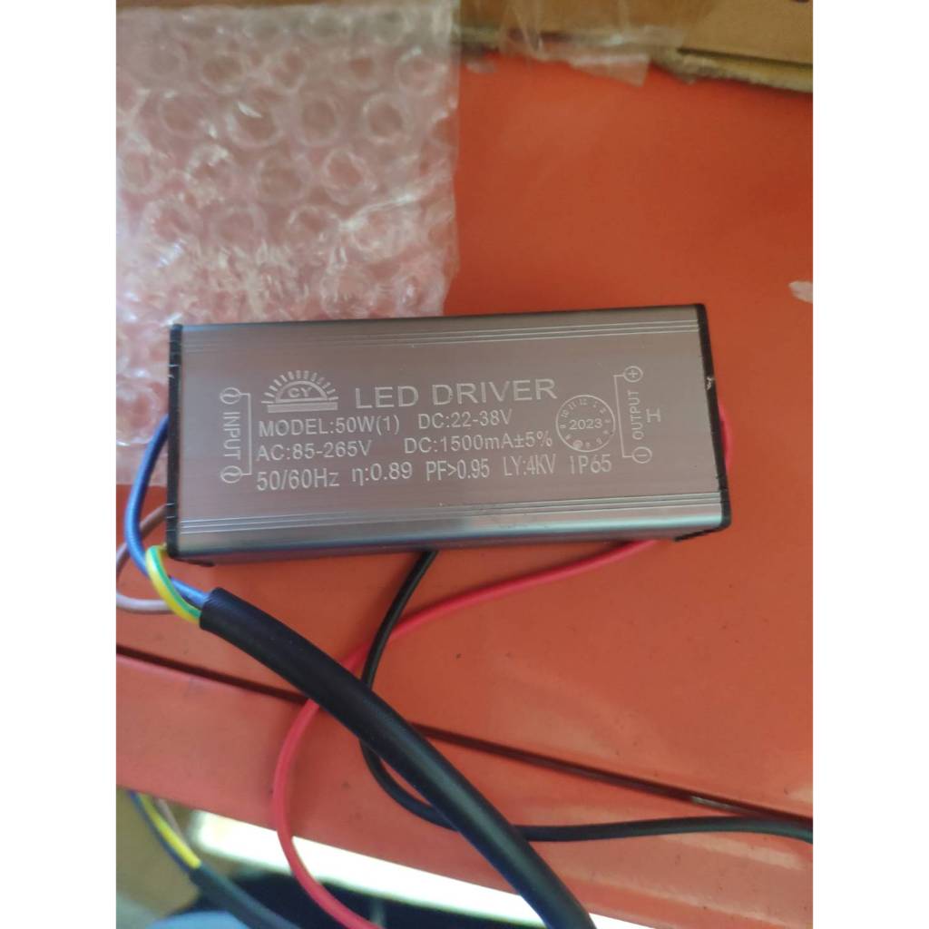 ไดร์เวอร์หม้อแปลงไฟ LED ขนาด50W แบบภายนอก LED Driver Model:50W , DC 22 ...