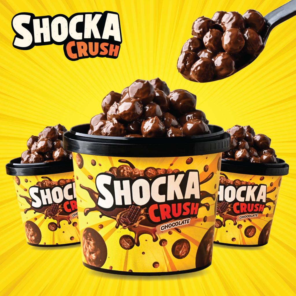 Shocka Crush ช็อกก้าครัช รสช็อกโกแลต ขนาด 70g แถมช้อนตัก!!! Crispy ...