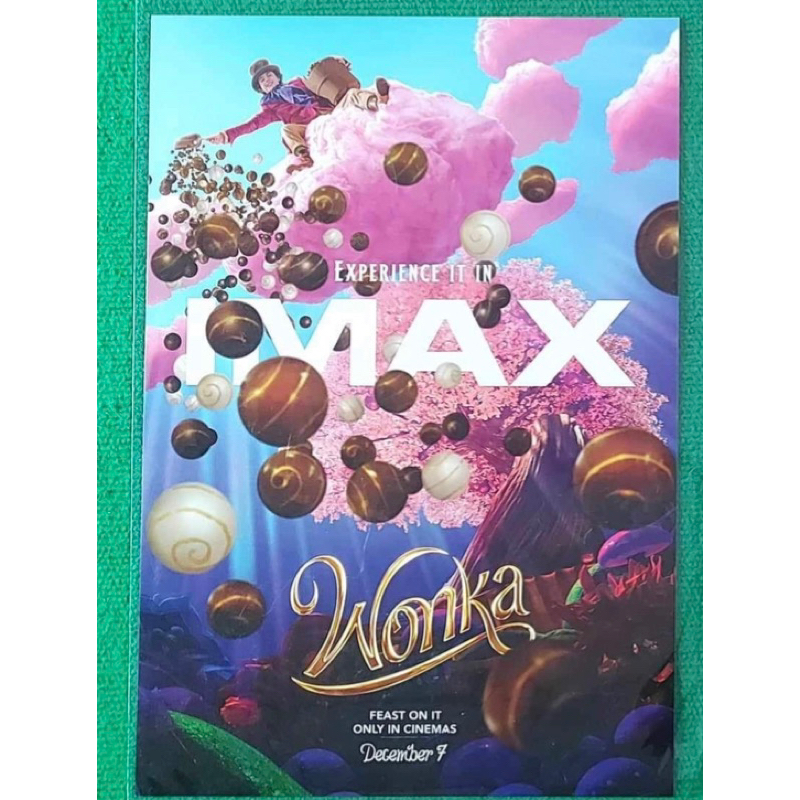 (ทักลด50%) โปสเตอร์ Wonka imax แท้ โปสเตอร์ Imax wonka โปสเตอร์ Wonka ...