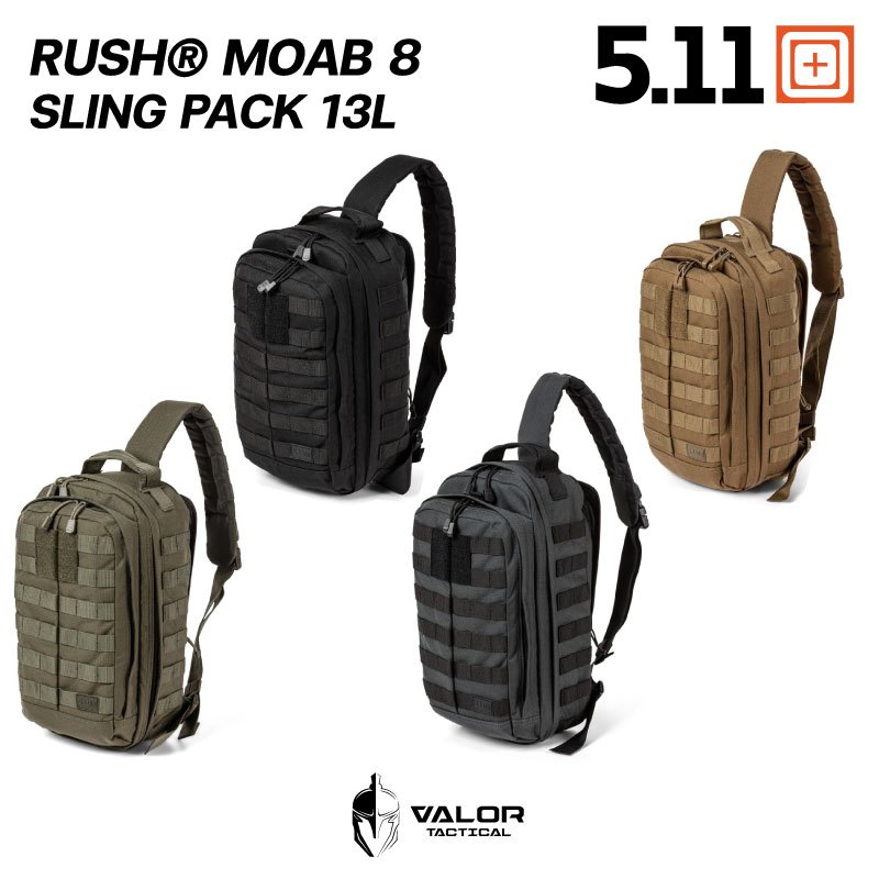 5.11 RUSH MOAB 8 SLING PACK 13L กระเป๋าเป้ สายเดี่ยว สะพายพาดไหล่ ผ้า ...