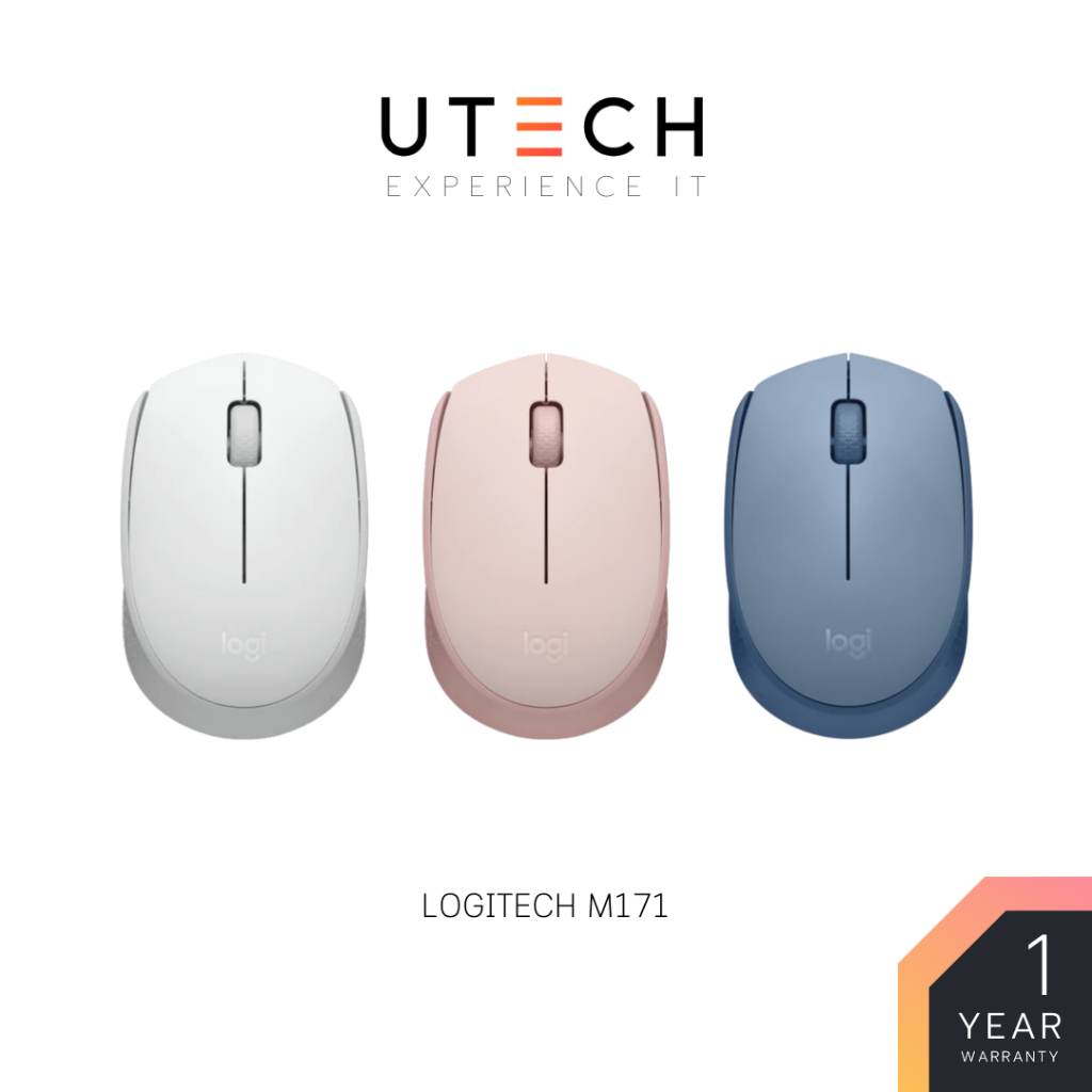 เมาส์ไร้สาย Logitech M171 Wireless Mouse เมาส์ไร้สาย by UTECH | Shopee ...