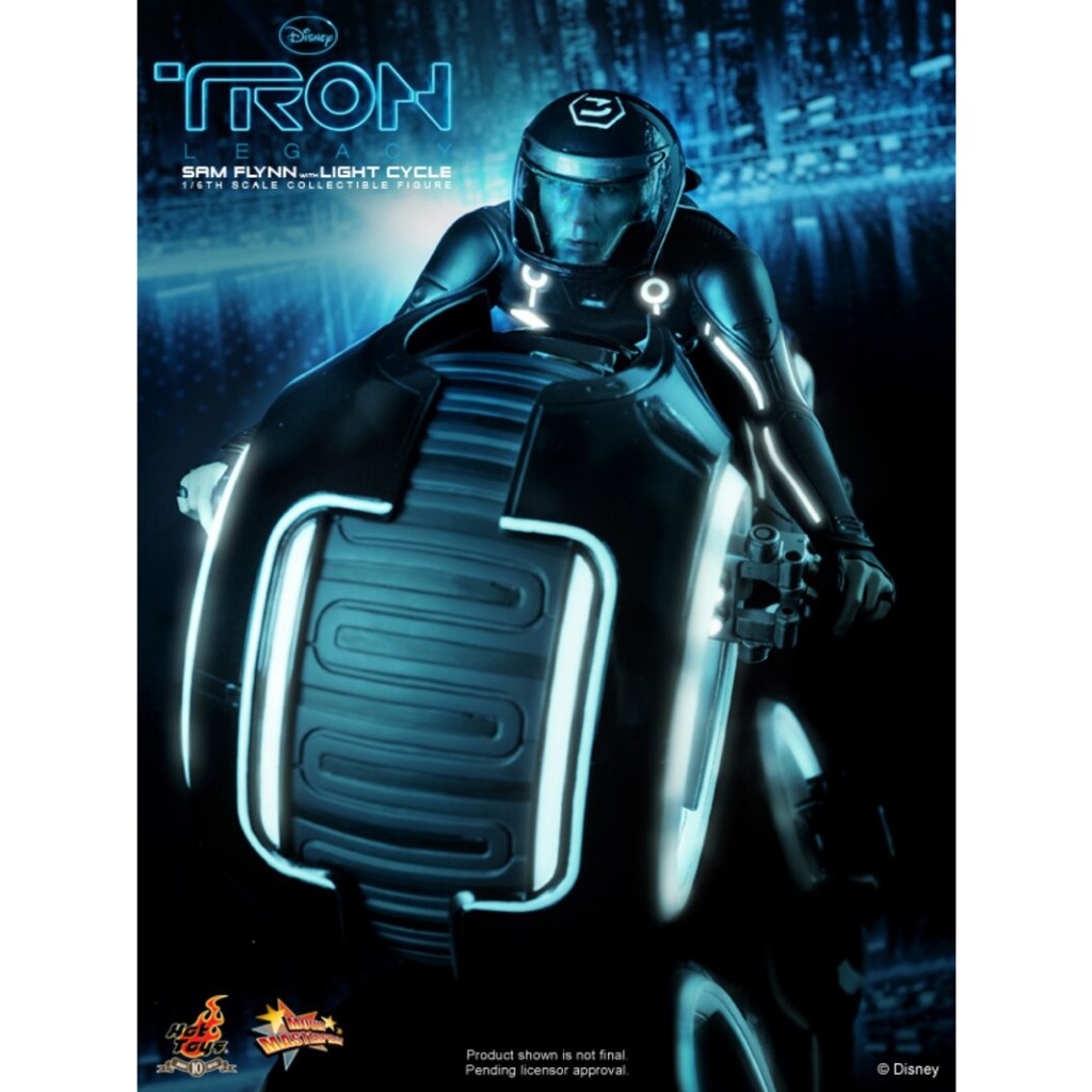 ( พร้อมส่ง ) HOT TOYS - SAM FYNN WITH LIGHT CYCLE - MMS142 - TRON ...