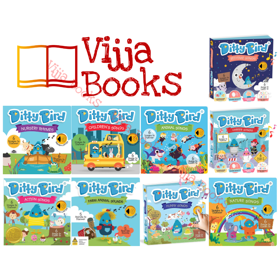Ditty Bird song sound music book หนังสือเด็ก หนังสือภาพ กดมีเสียง ภาษา ...