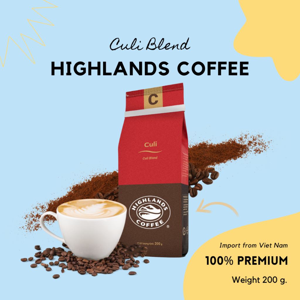 กาแฟ Highlands Coffee - Culi (Ground Coffee Culi Blend) / กาแฟนำเข้าจาก ...