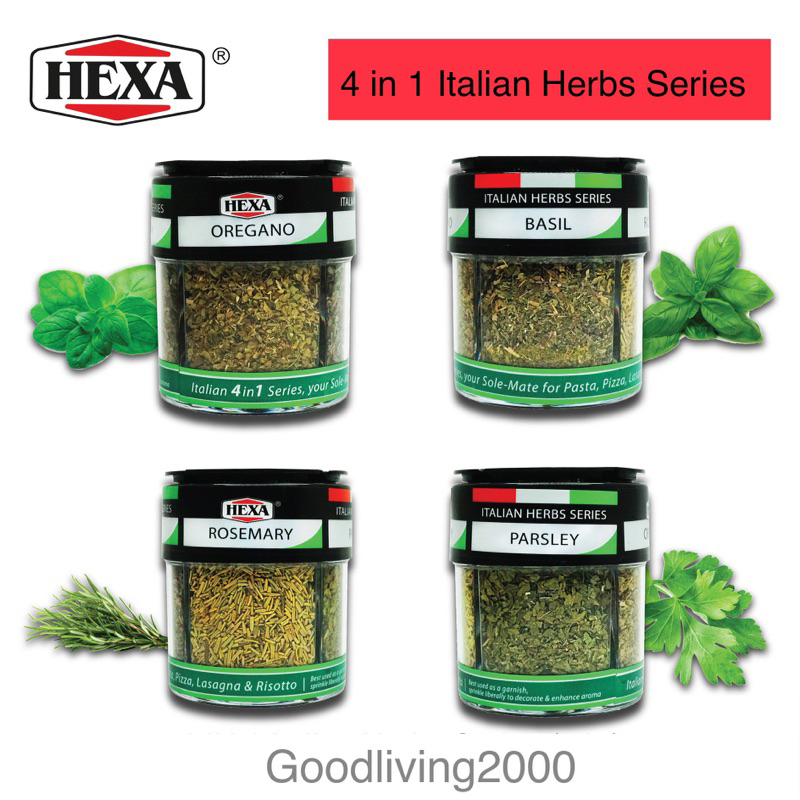 Hexa British table seasoning 4in1 สมุนไพรเครื่องเทศ 1กระปุกมี4ชนิด ...