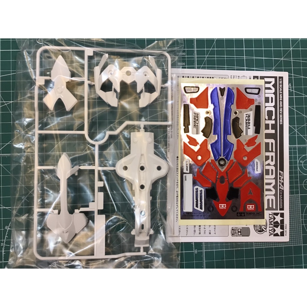 ชุดบอดี้ Mach Frame + สติ๊กเกอร์ + คู่มือ ระเบิดจากรถกล่องของใหม่แท้100 ...