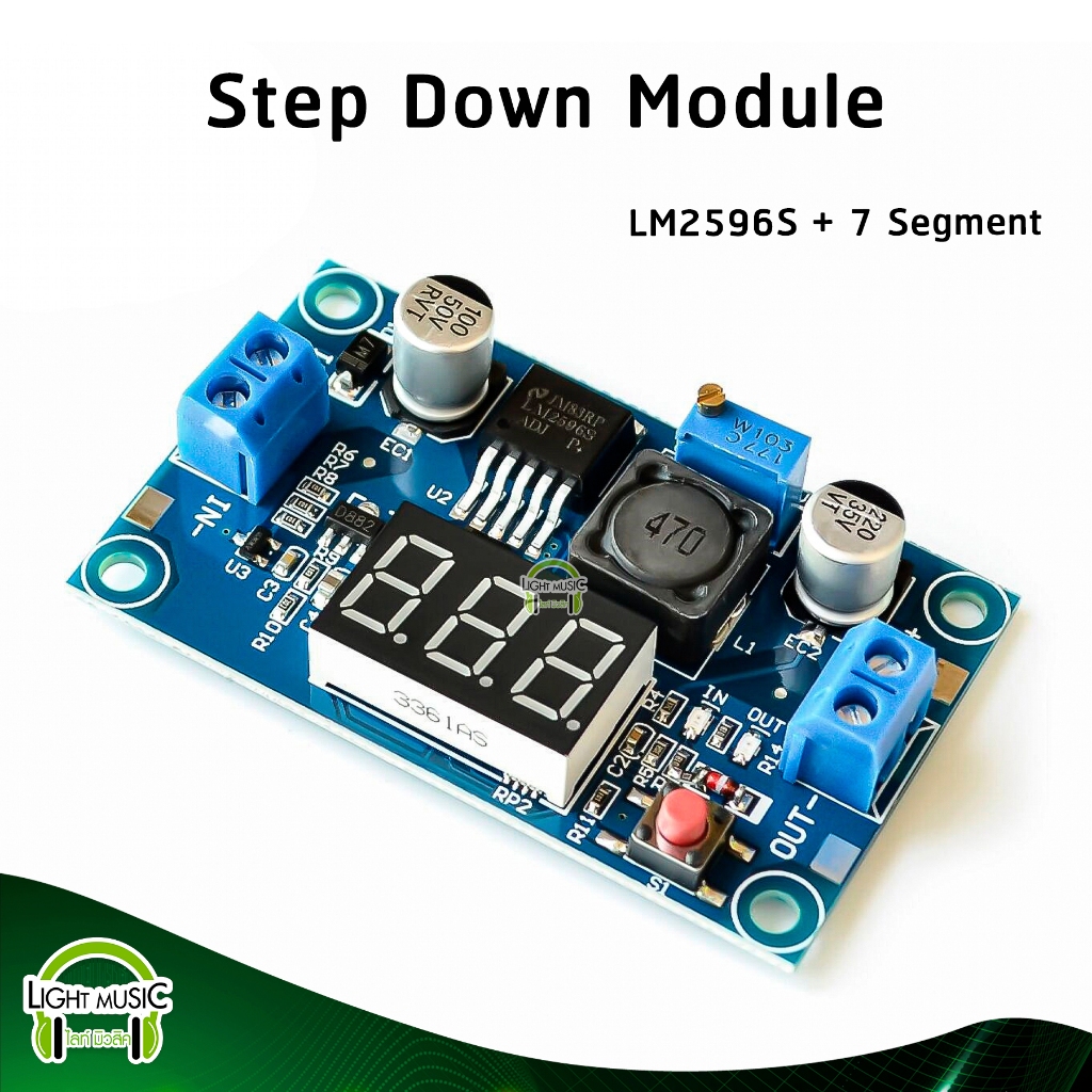 Step Down Module DC to DC LM2596 3 - 40 V to 1.5 - 35 V 2 A โมดูลลด ...