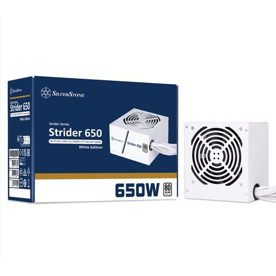 พาวเวอร์ซัพพลาย SilverStone Strider 650Watt 80Plus (SST-ST650-EF-WBW ...