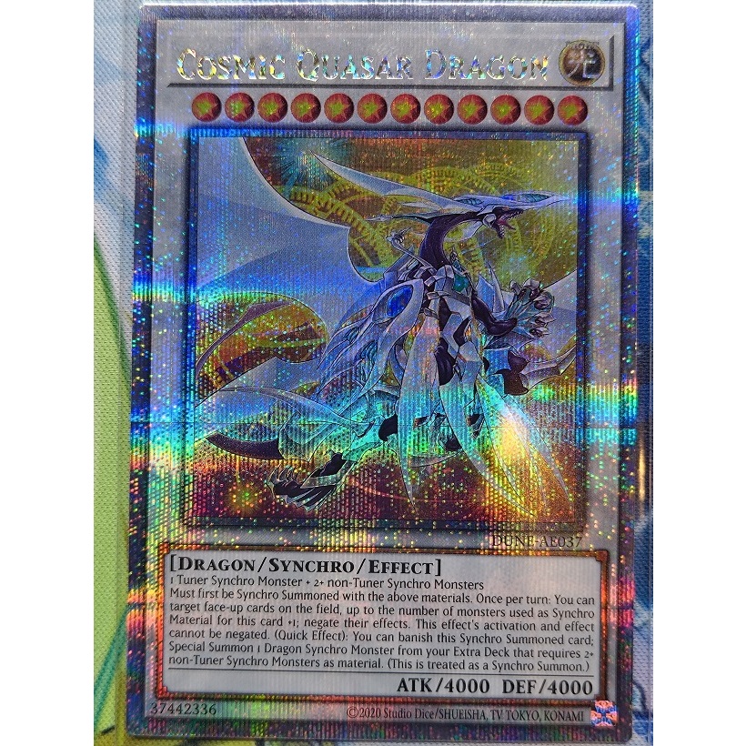 DUNE-AE037 "Cosmic Quasar Dragon" - Quarter Century Secret Rare ...