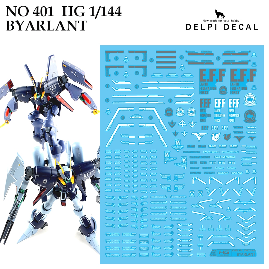 ดีคอลน้ำ [DELPI] 401 HG 1/144 BYARLANT [WATER DECAL] | Shopee Thailand