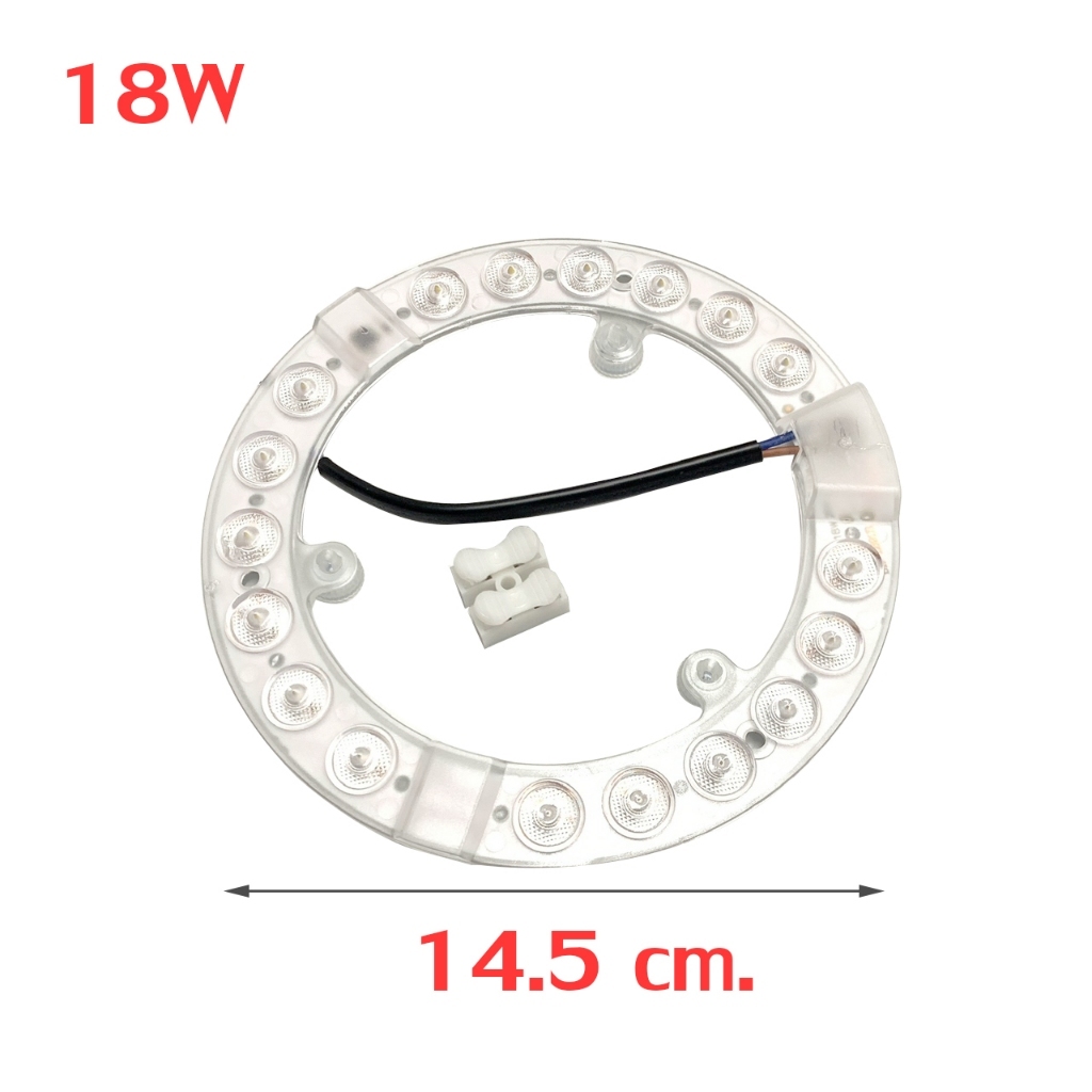 ไฟ เพดาน หลอดไฟ LED กลม 18W/24W/36W,48W รุ่นประหยัด พร้อมเต๋าต่อสายไฟ ...